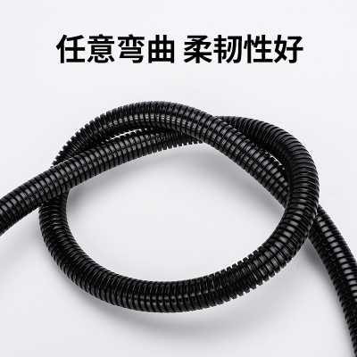 加厚塑料波纹管PE软管电工埋线护线套螺纹浪管AD15.8/21/25/34.5