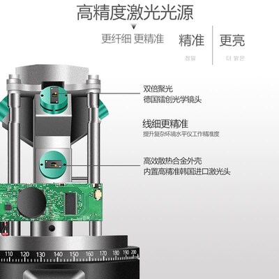 德国自动打线平水仪遥控绿光水平仪2线3线5线LD蓝光红外线高精度