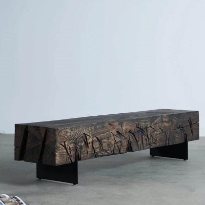 客厅民宿长条凳原木服装店简约休闲长椅北欧电视柜实木长凳换鞋凳