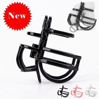 New Lightweight Balls Chastity Cage Set Male Adjustable Siss