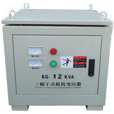 3相380V变220V 12KVA三相干式低耗变压器380V转220V防护式变压器
