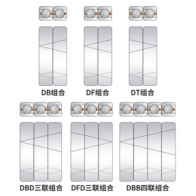 角接触球轴承7007 7008 7009 7010 7011 7012 7013 ACM/DB/DF/DT