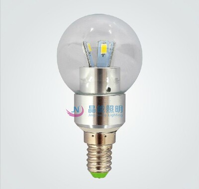 高亮LED灯泡3W/5W 拉尾蜡烛灯球泡E14E27尖泡 节能 水晶吊灯光源
