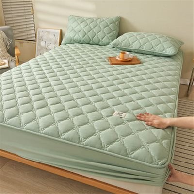 大豆纤维夹棉床笠床罩2米x2米四季通用单人135x200一米190大床90