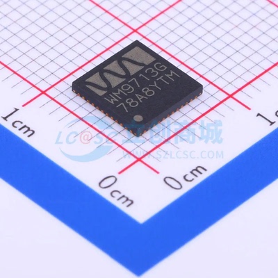 音频接口芯片 WM9713CLGEFL/RV QFN-48-EP(7x7) 原装正品