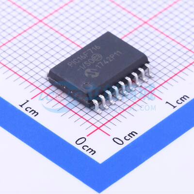 单片机(MCU/MPU/SOC) PIC16F716-I/SO SOIC-18-300mil 原装正品