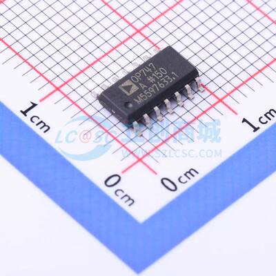 运算放大器 OP747ARZ SOIC-14 原装正品