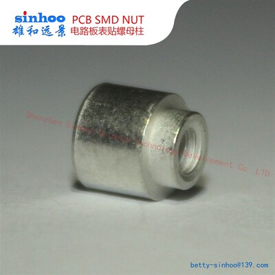 SMTSOM2.5-3铁镀锡贴片螺母 PCB表贴焊接柱 电路板支撑柱生产工厂