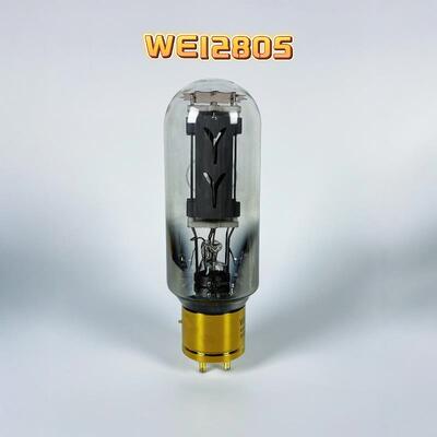 双十一金音铼WE12805迈巴赫金属阳极845刻字镀金座媲美RCA管