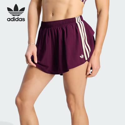 Adidas阿迪达斯正品Originals女松紧条纹轻便舒适运动短裤KT7039