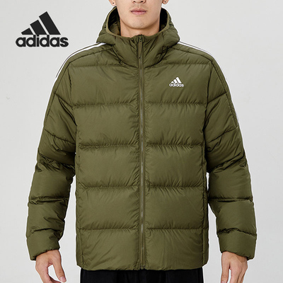 Adidas/阿迪达斯正品男子冬季户外保暖鸭绒连帽运动羽绒服 GT9138