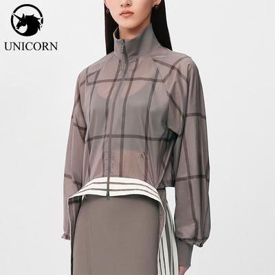 Adidas/阿迪达斯正品2026女士短款时尚经典立领运动外套KX4645