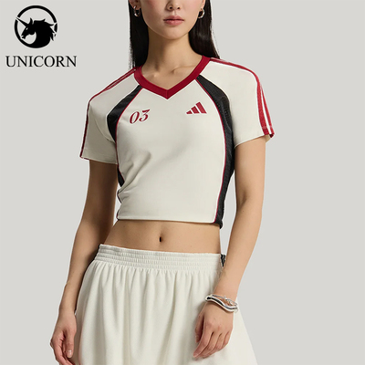 Adidas/阿迪达斯正品TIROSLIMFITIROT-SHIRT女经典短袖T恤KZ2387