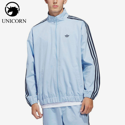 Adidas/阿迪达斯正品TRACKTOP男蓝色梭织经典休闲夹克外套KT4476