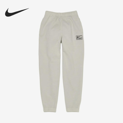 Nike耐克正品Stussy联名男女刺绣松紧腰宽松运动裤FZ9992-072