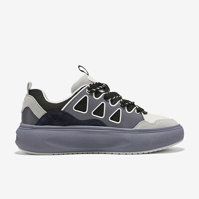 Skechers斯凯奇正品BOLEO男款低帮厚底透气潮流板鞋183370-CCGY