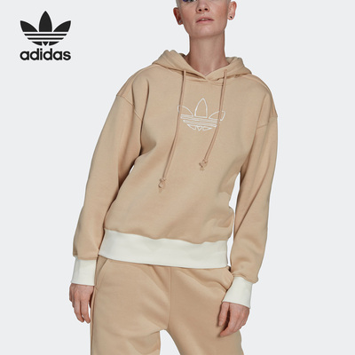 Adidas/阿迪达斯官方正品新款三叶草女子运动休闲套头卫衣HM1637