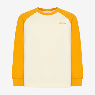 Adidas阿迪达斯正品儿童拼接撞色宽松型长袖套头运动帽子LI7245