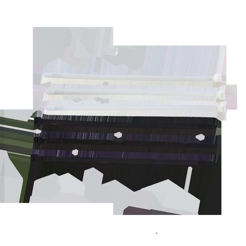 黑色缎带5x300mm 宽3.5长扎带理线广告用绑带塑料自锁式尼龙扎带