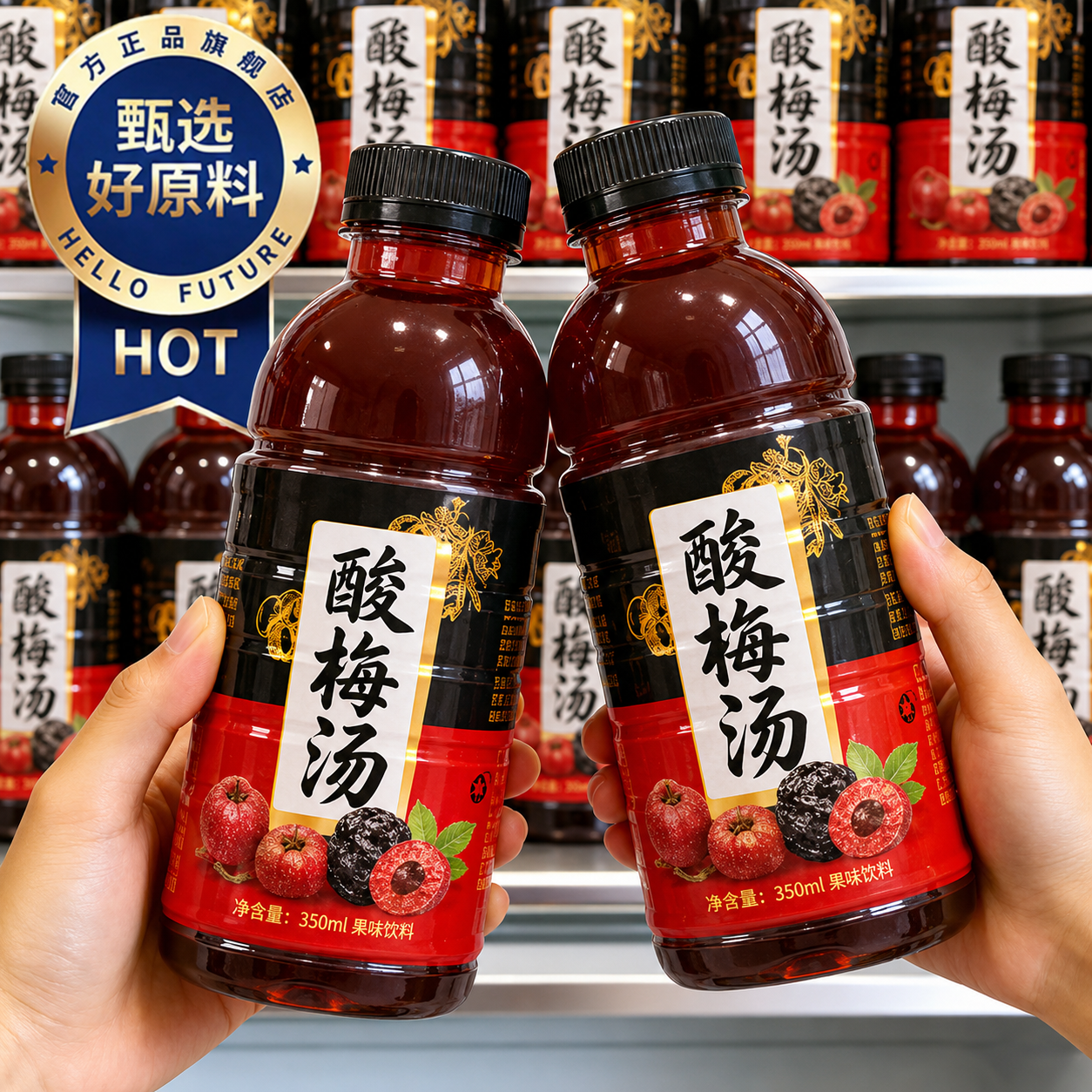 商超同款！儿童酸梅汤饮料无添加官方旗舰店正宗老北京酸梅汤解腻