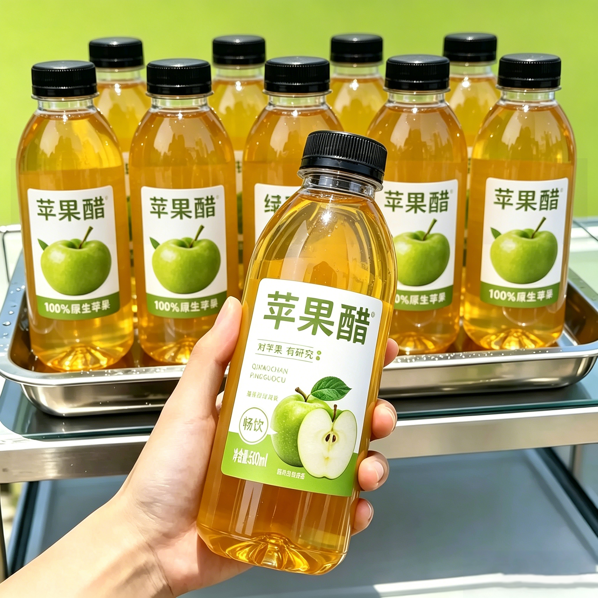 特级纯天然苹果醋0脂0卡正宗无糖原浆饮料官方旗舰店糖友专用醋