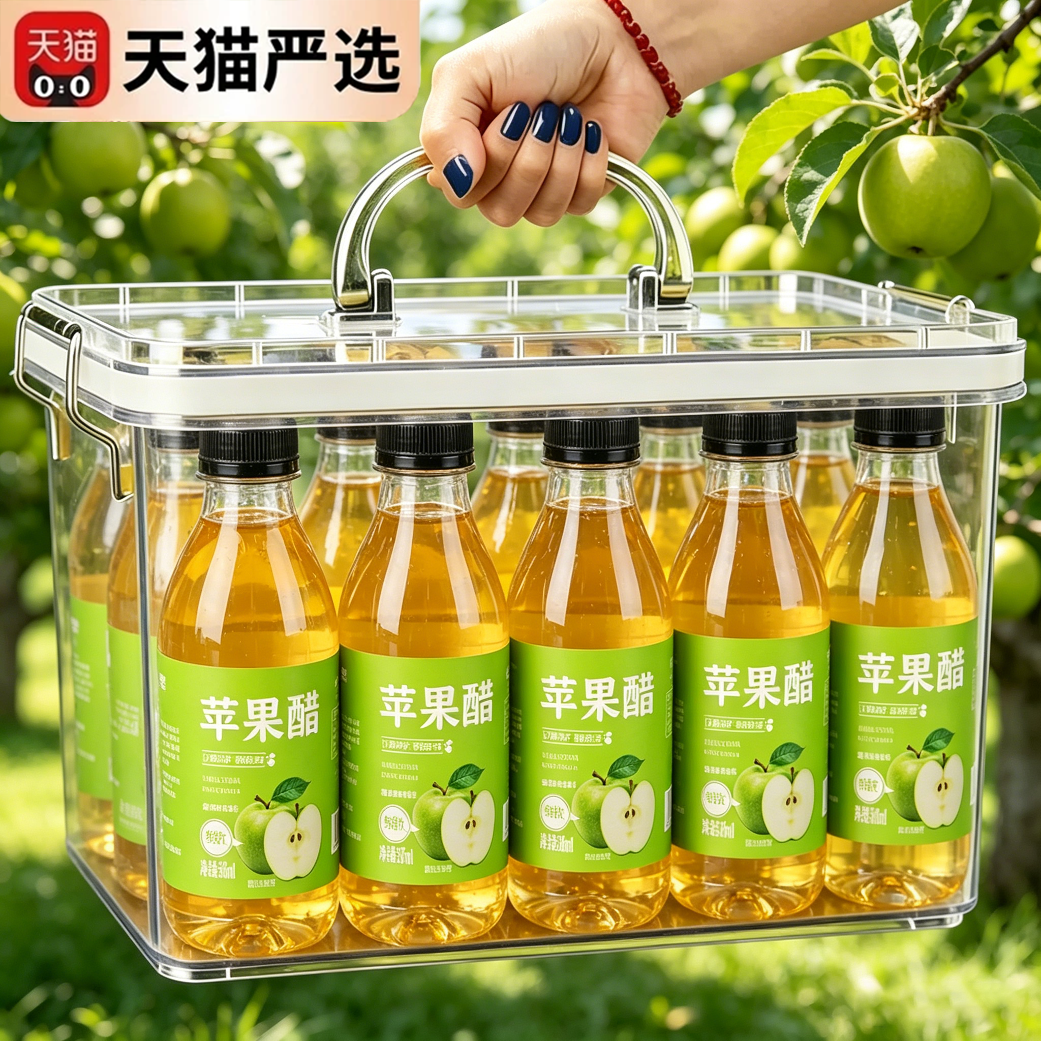 商超同款!纯天然苹果醋无糖原浆苹果0脂0卡醋夏日清爽解渴饮料品