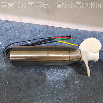电动船用推机进器51w电机船741挂浆机船外橡艇螺旋皮桨马达游艇动
