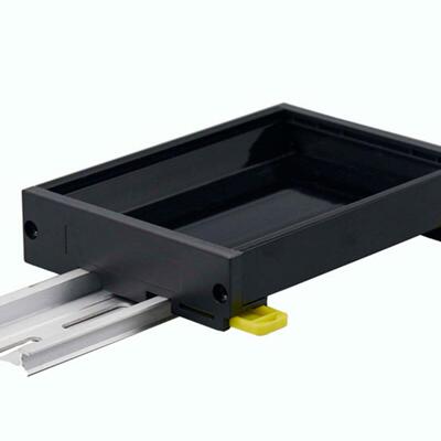 PDM72薄侧板窄PCB外壳端子台支架DIN35导轨安装壳塑胶模组架72mm