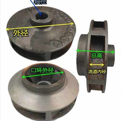 东森水泵叶轮各种离心泵管道泵直联泵100200叶轮