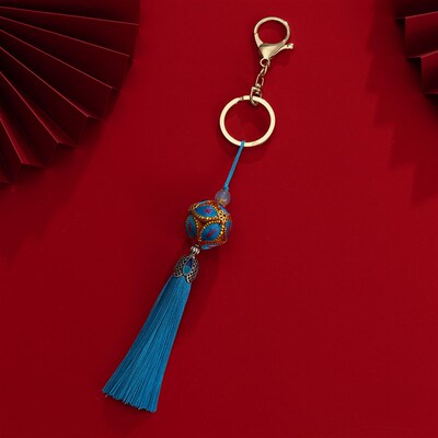 广西靖西旧州壮族绣球2cm迷你钥匙扣车饰包包挂件民族工艺品文创