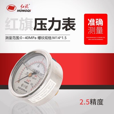 红旗仪表 TNZ轴向抗震无边压力表用冶金电力石油化工轻工机械
