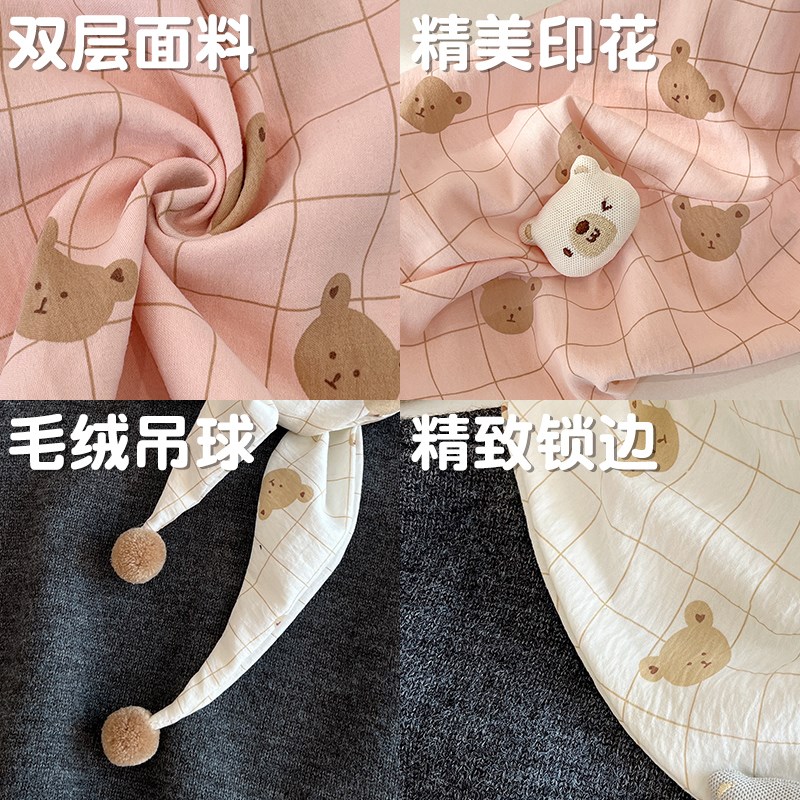宝宝围巾儿童围脖婴儿男女童三角巾防污保暖秋冬新款可爱脖套颈巾