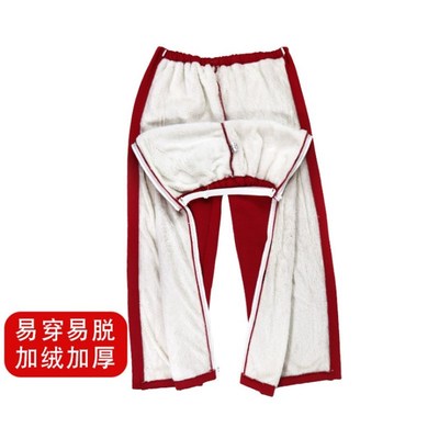 春夏薄款男女病号服瘫痪老人易方便穿脱骨折受伤手术病人护理裤子