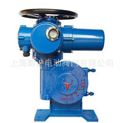 拐臂式智能电动执行器 10000N.m底座支架风门驱动装置4-20mA 控制