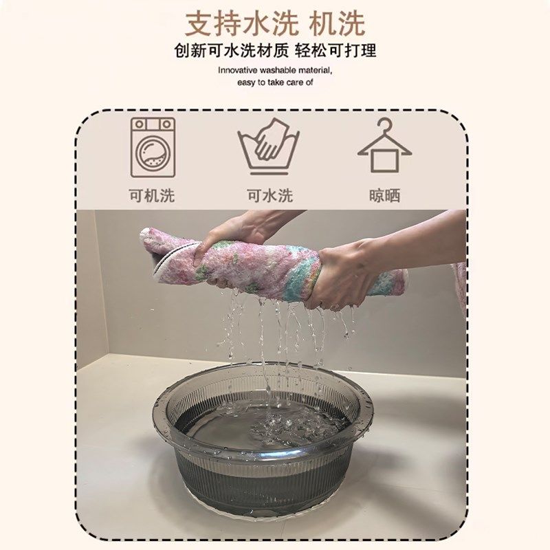 儿童房地毯卧室男孩房间爱毛绒床边毯防滑飘地垫