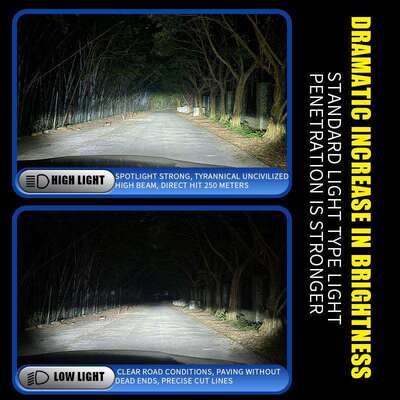 跨260W大率汽车LED大铜灯KV98PRO四管H7H11H1远近一功体H4900境5