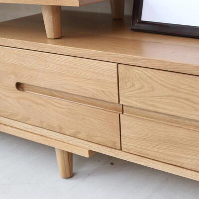 简现代实木地柜视29431听电视影视柜合组客厅多约柜功能收纳电视