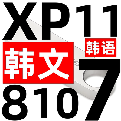 韩语韩文版 韩国韩版 windows xp 7 8 10 纯净win 11 系统安装u盘