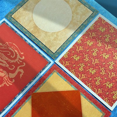 惇简2蛇年福纸斗方手写春联福字纸对联纸绢布半熟小楷加厚