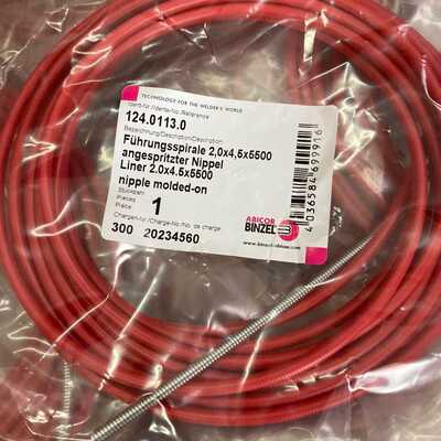 BINZEL德国宾采尔机器人焊枪导丝管送丝软管 含外皮-带铜固定端的