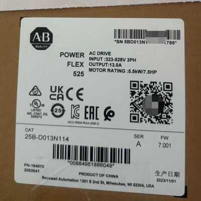 AB罗克韦尔25B-D013N114变频器 5.5KW   PowerFL ex525