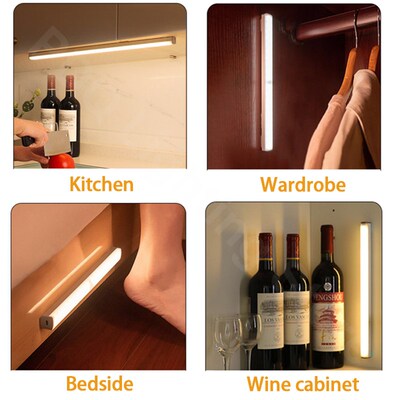 Wireless LED Night Light Motion Sensor Light Closet Night La