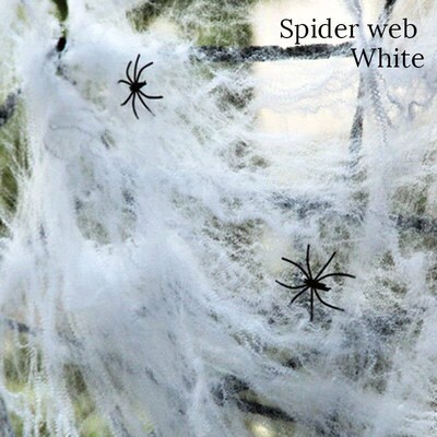 Halloween Decorations Artificial Spider Web Sretchy Cobweb S