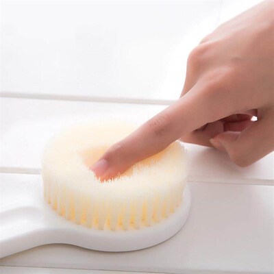 Japanese-style long-handled soft bristle bath brush, similar