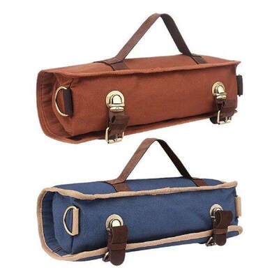 Travel Bartender Bag Canvas Bar Kits Storage with Shoulder