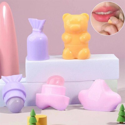 Mini Silicone Lip Brush Cartoon Angled Concealer Brushes Lip