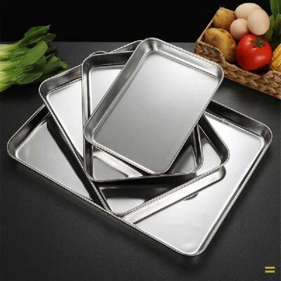 Rectangle Food Storage Trays Stainless Steel BBQ Grid
