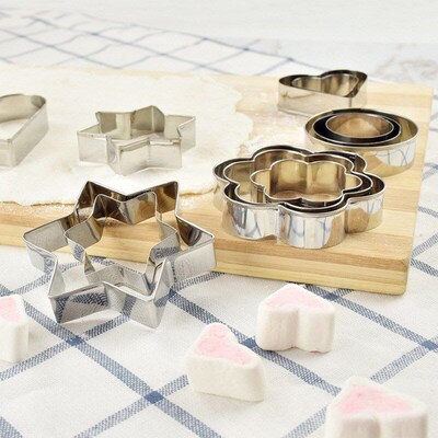 Stainless Steel Cookie Mold HeartShaped Cookie Cutter DIY Ba