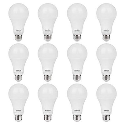 Sunlite 41913 LED A19 Light Bulbs, 14 Watts (100W Equival