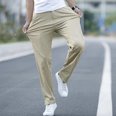Four-sided Elastic Business Spring Casual Pants Mens Plus S